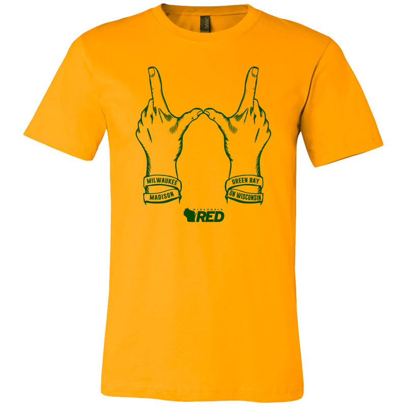 Wisconsin Hands T-Shirt - Wisconsin Red